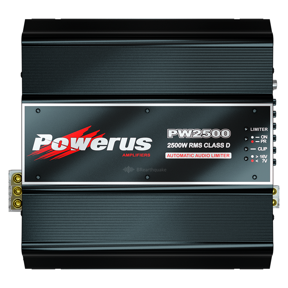 Powerus PW2500 Amplifier 2-ohm 3930W RMS 1-Channel