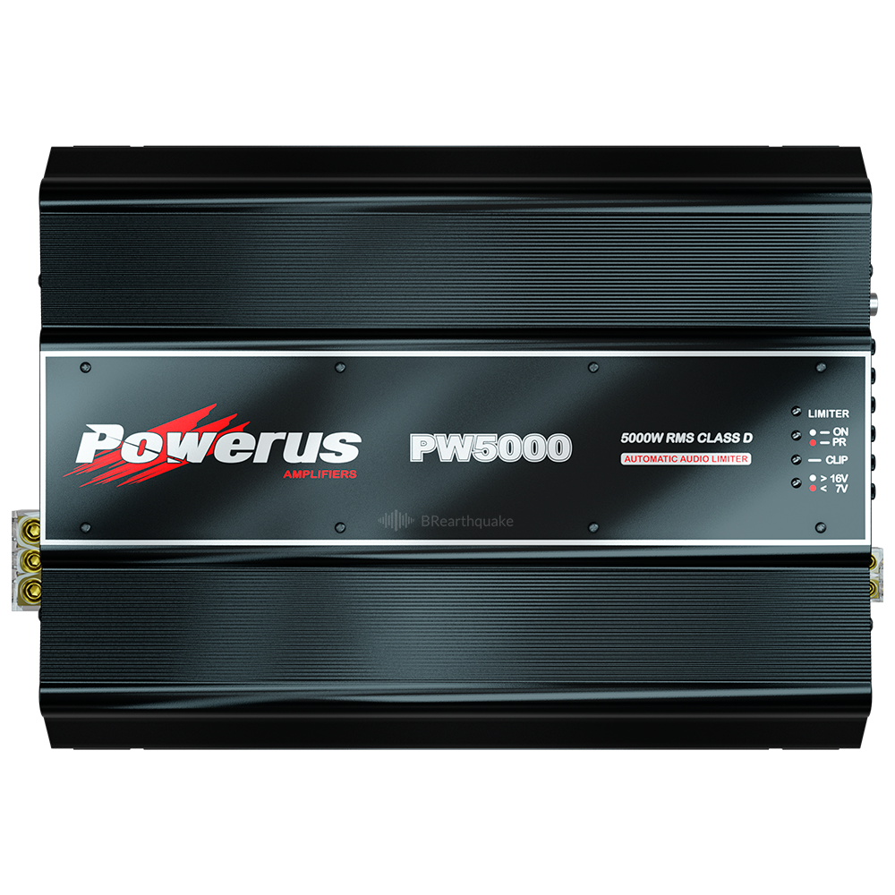 Powerus PW5000 Amplifier 2-ohm 5600W RMS 1-Channel